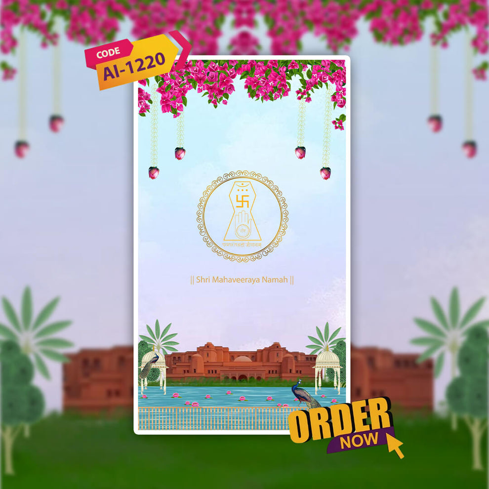 Jain Wedding Video Invitation | Cultural Cues| AI-1220 – Invitoai