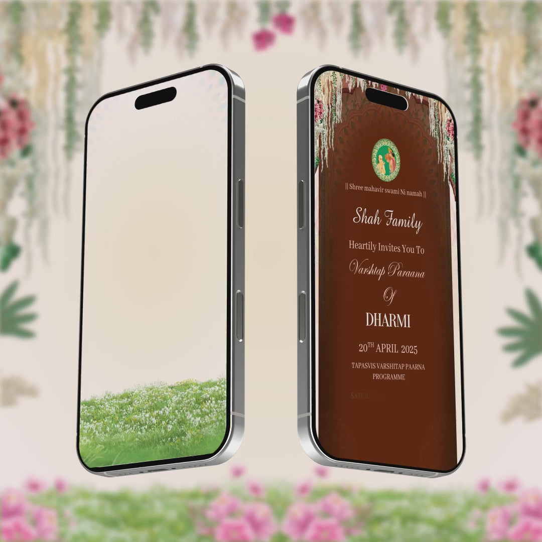 Jain Parna Invitation Video | Siddhi Tap Parna | AI-1455 – Invitoai